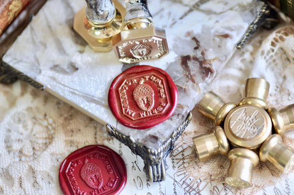 Acorn Latin Motto Antique Style Wax Seal Stamp | Backtozero B20