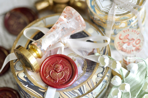 Cherub Angel Wings 3D Emboss Wax Seal Stamp | Backtozero B20