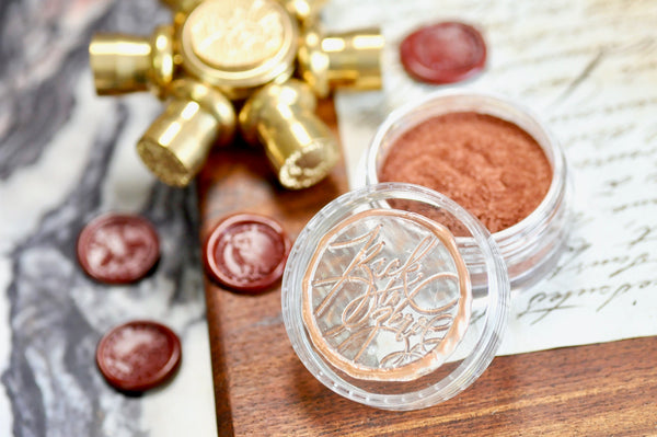 Gold Metallic Highlight Shimmery Powder for Wax Seal | Backtozero B20