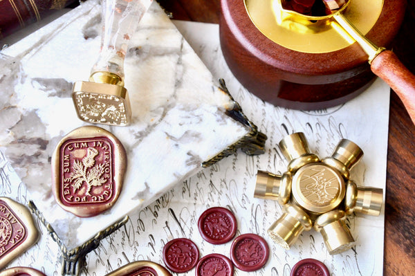 OOAK Vintage Inspired Marble Wax Sealing Base Mat Plate Patagonia ...
