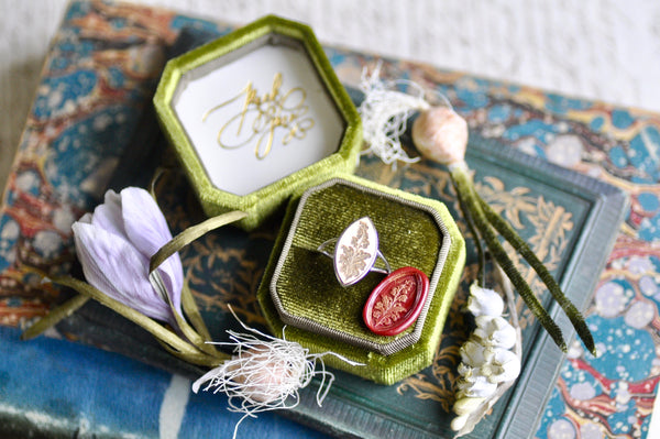Lily of the Valley Retro Flower 925 Silver Signet Wax Seal Intaglio ...