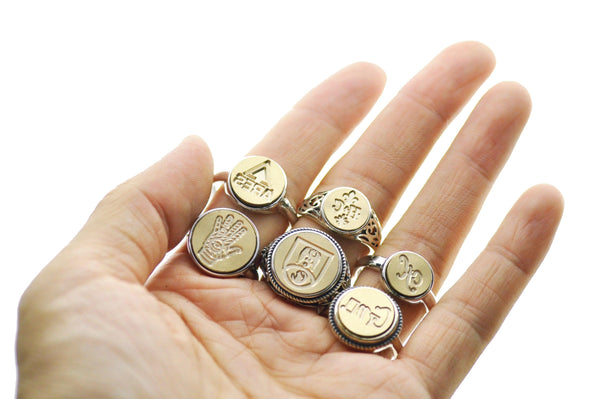 Bespoke Custom Design your Own 925 Silver Signet Wax Seal Intaglio Ring ...