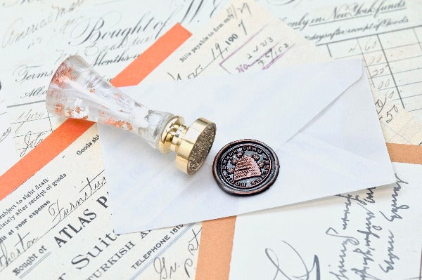 Bee Hive Latin Motto Antique Style Wax Seal Stamp | Backtozero B20