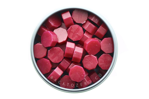 Burgundy Octagon Sealing Wax Beads for Wax Seal Stamp | Backtozero B20